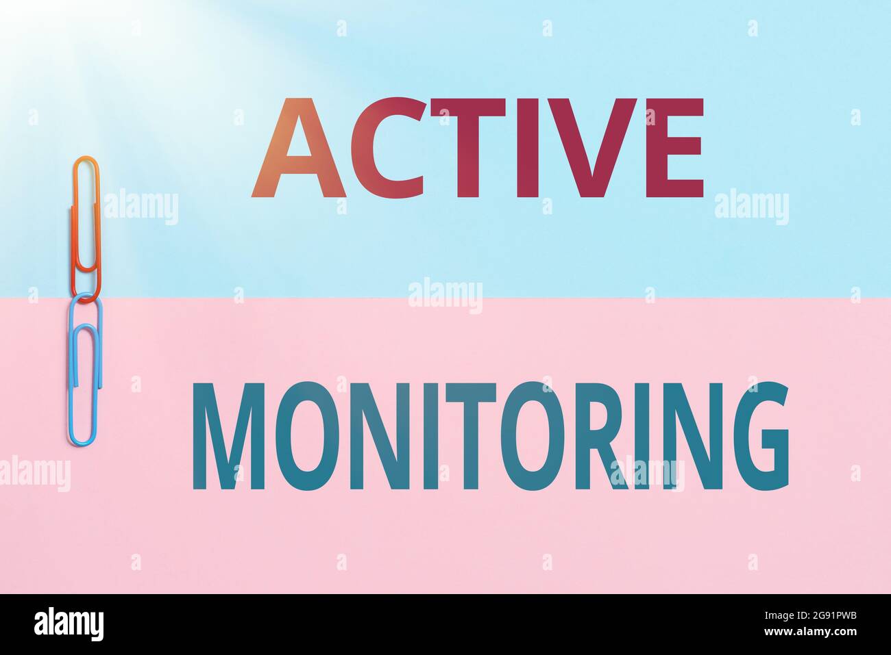 Conceptual caption Active Monitoring. Business showcase person incharge ...