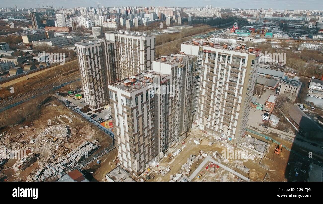 View of high-rise apartment buildings Stock Photo - Alamy
