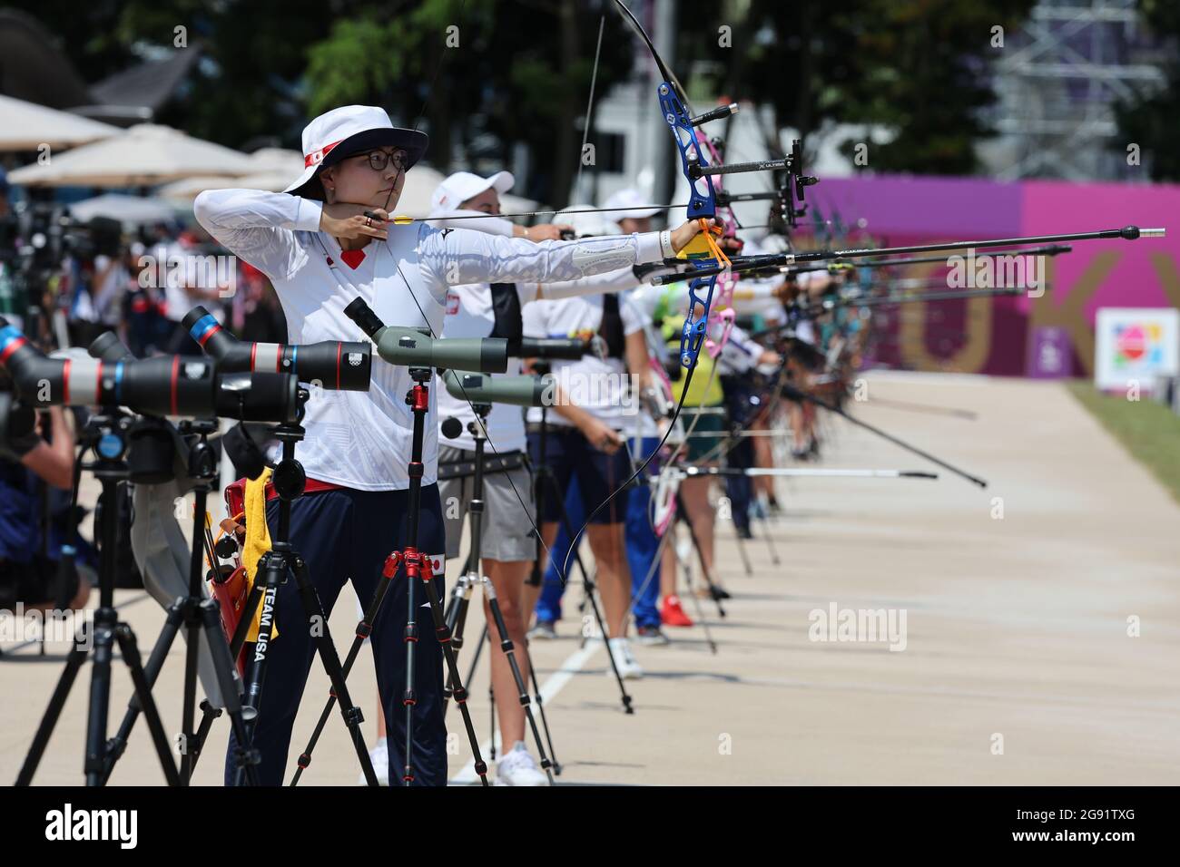 Tokyo, Japan. 23rd July, 2021. Ren Hayakawa (JPN) Archery : Women's ...