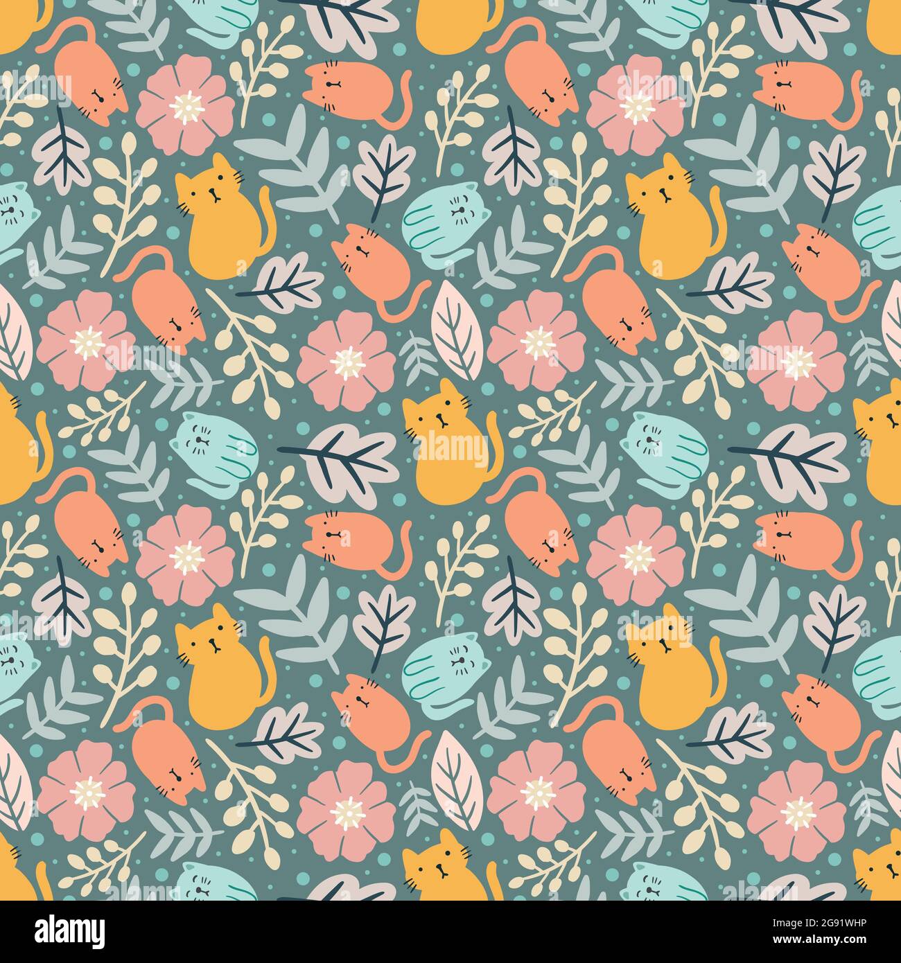 outline sketch of cat animals and leaf Stock Vector Image & Art - Alamy