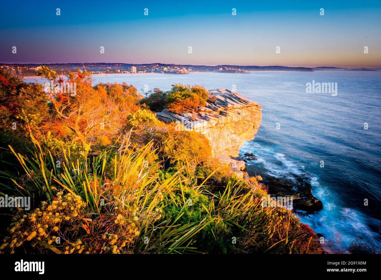 View of Manly Town from Shelly Head Lookout Stock Photo - Alamy