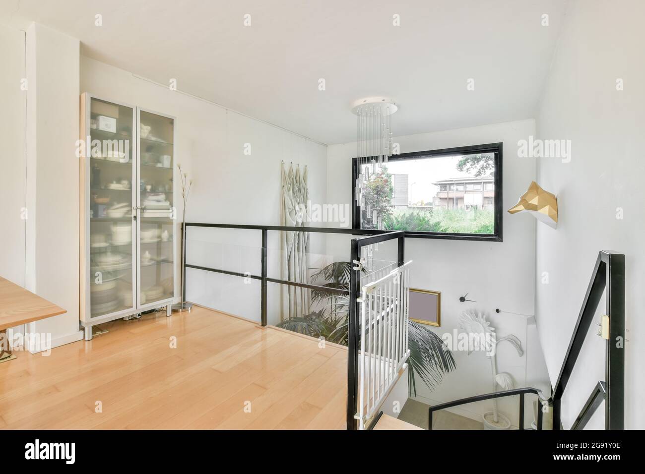 Bright interior design of a luxury house Stock Photo - Alamy