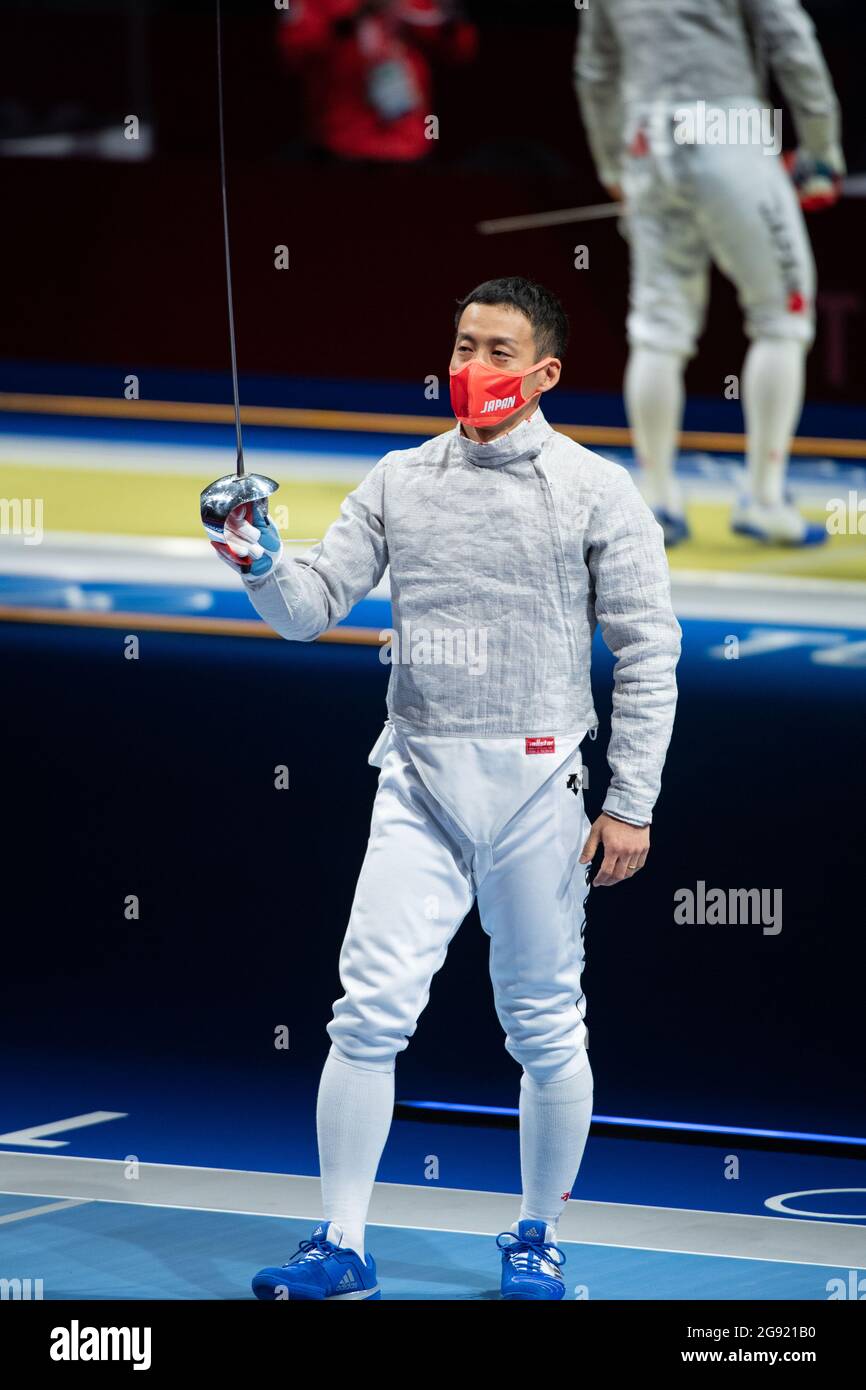 SHIMAMURA Tomohiro (JPN) Men's Sabre Individual Table of 64 JULY 24, 2021: Tokyo 2020 Olympic ...