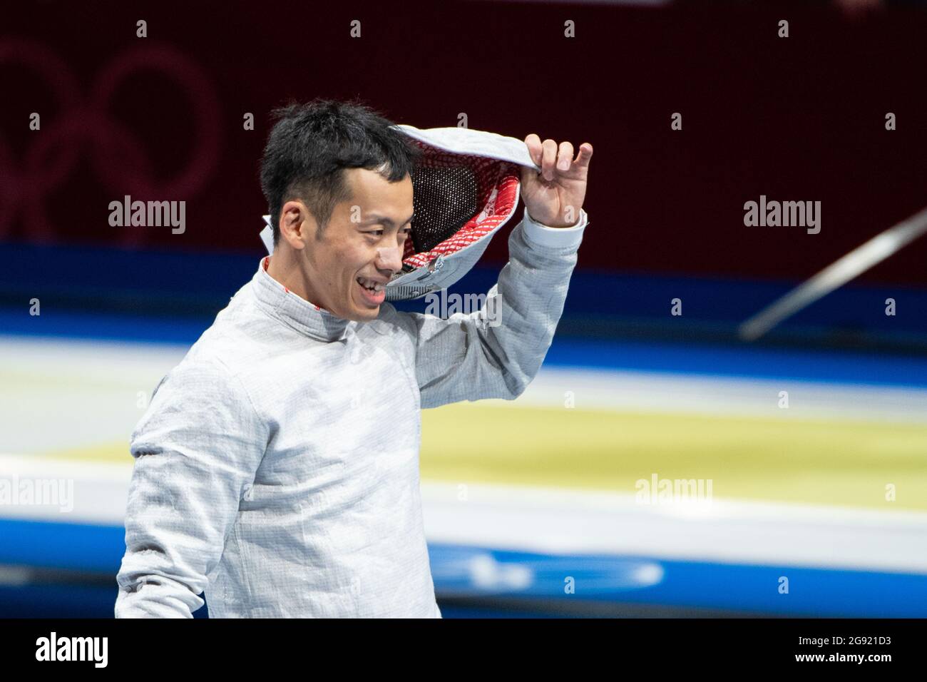 SHIMAMURA Tomohiro (JPN) Men's Sabre Individual Table of 64 JULY 24, 2021: Tokyo 2020 Olympic ...