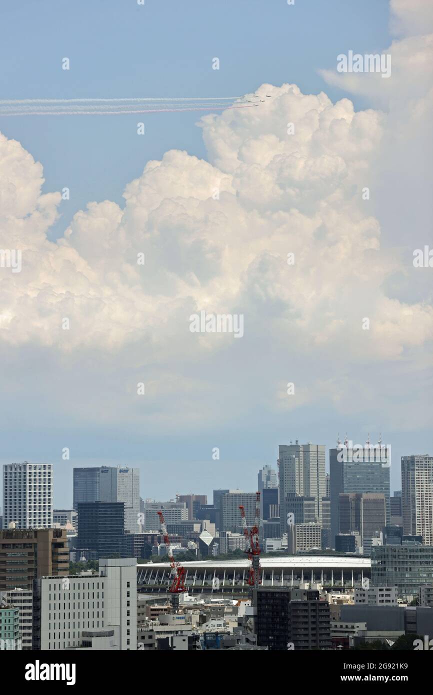 Tokyo, Japan. 23rd July, 2021. The Japanese Air Self-Defense Force's ...