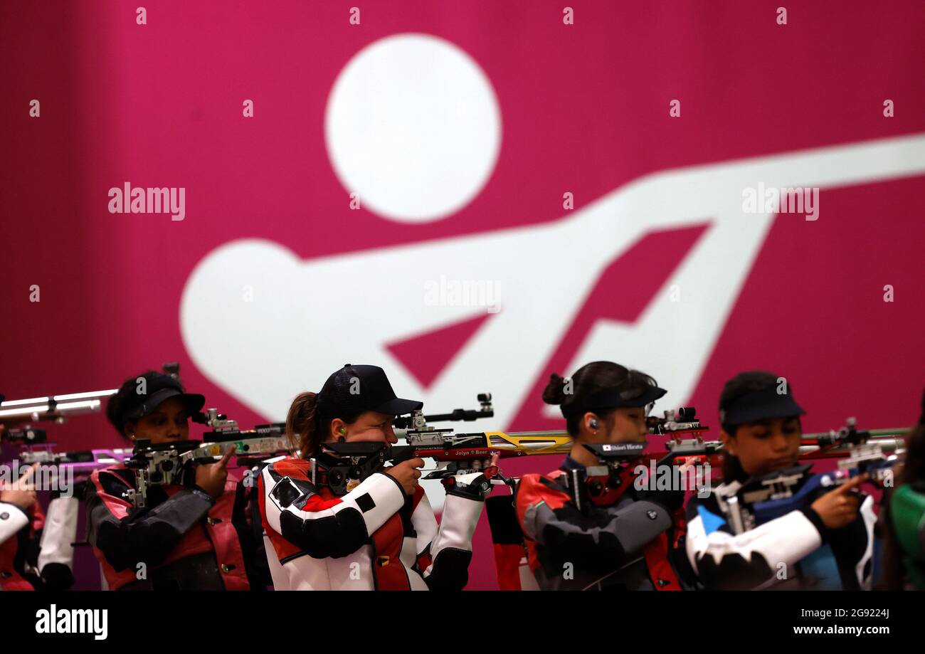 Tokio, Japan. 24th July, 2021. Shooting: Olympics, preliminary ...
