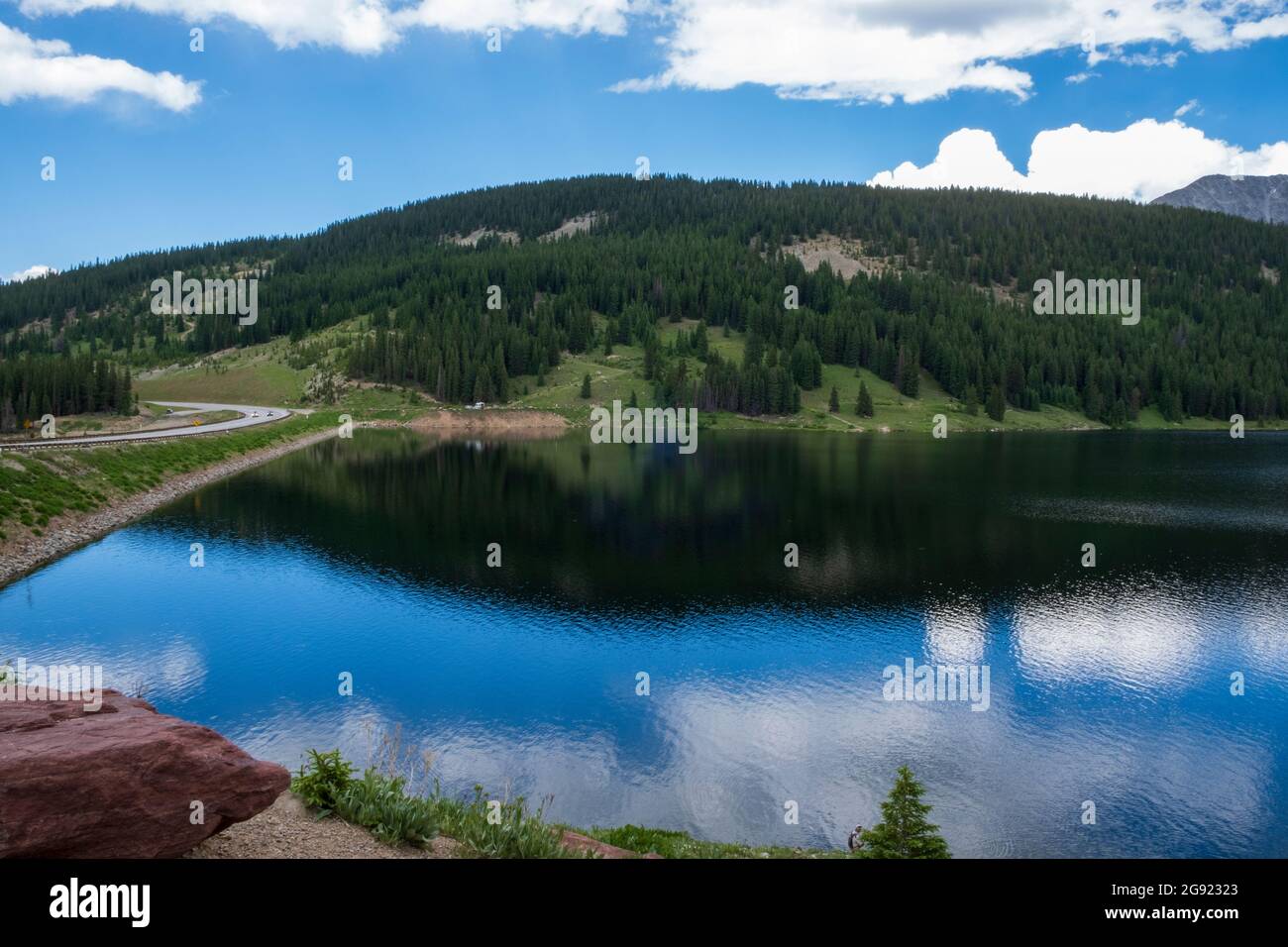 Clinton Gulch Dam Reservoir near Frisco, Colorado, USA Stock Photo - Alamy