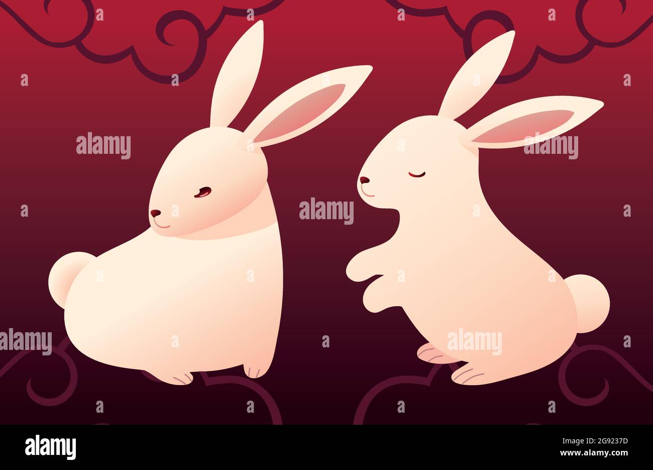 cute rabbits animal Stock Vector Image & Art - Alamy
