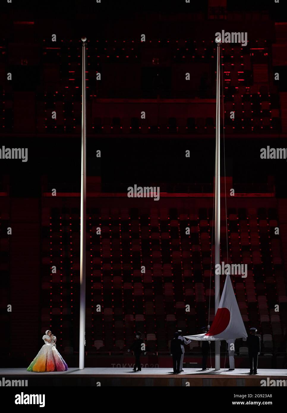 Tokyo, Japan. 23rd July, 2021. Opening ceremony. Olympic stadium. 10-1 ...