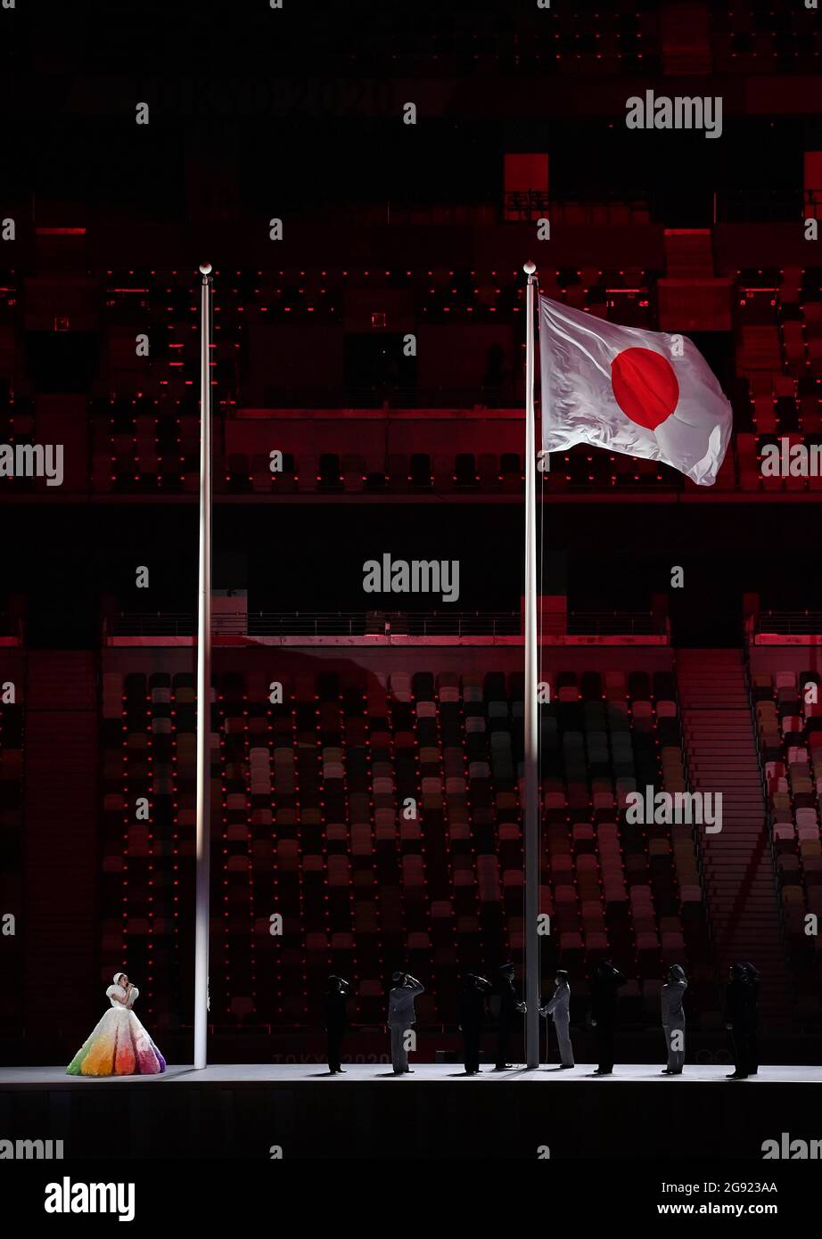 Tokyo, Japan. 23rd July, 2021. Opening ceremony. Olympic stadium. 10-1 ...