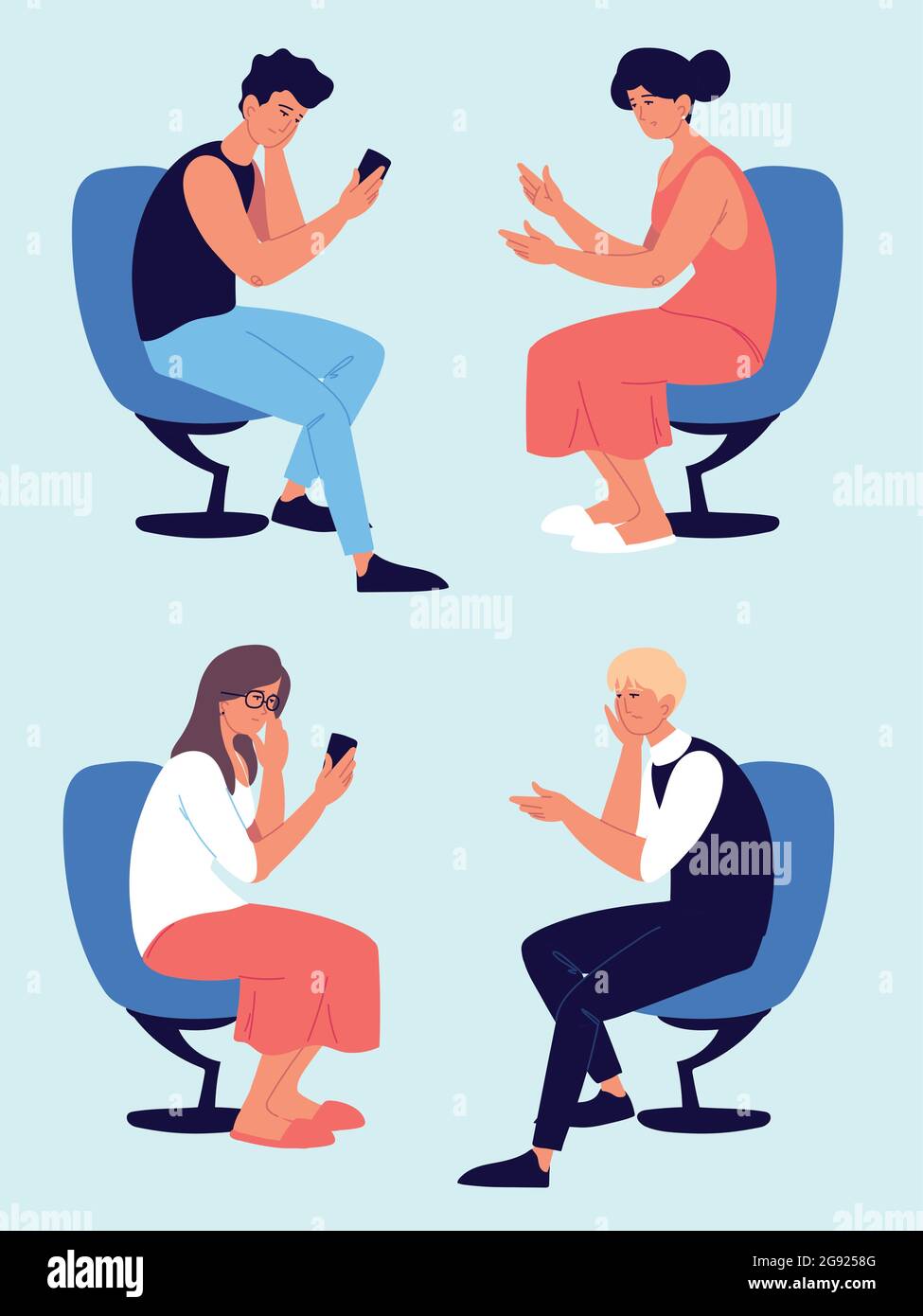 Indifferent indifference Stock Vector Images - Alamy