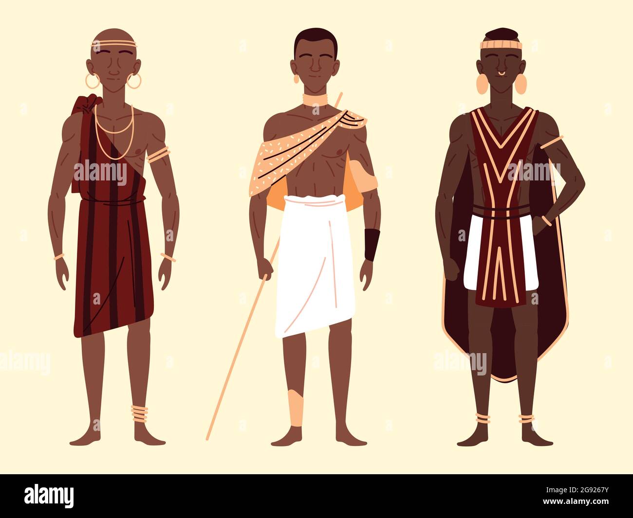 africa men characters Stock Vector Image & Art - Alamy