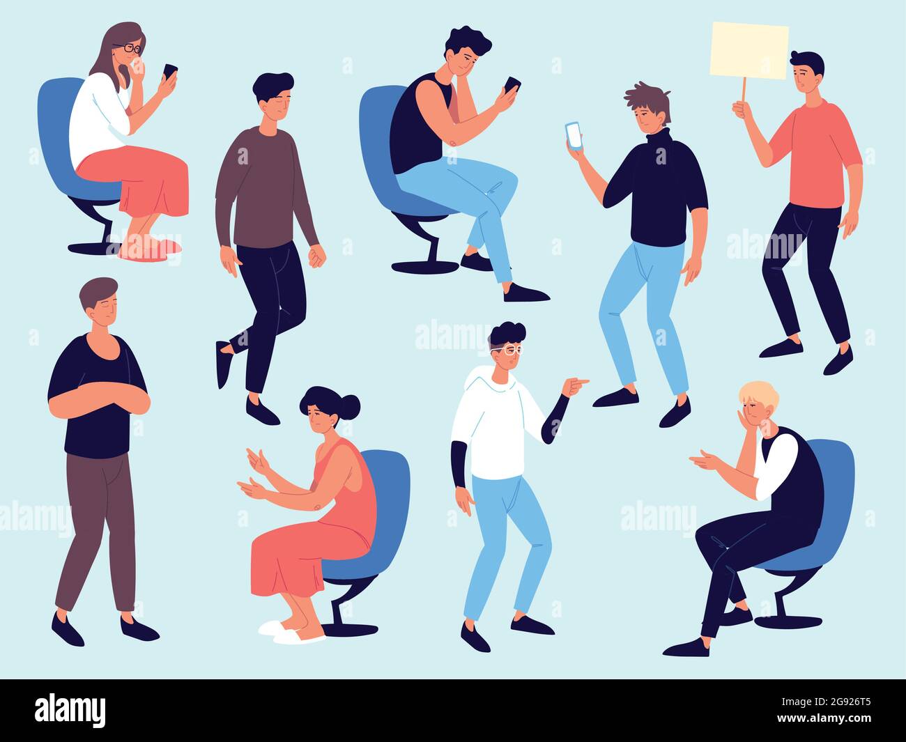 Indifferent indifference Stock Vector Images - Alamy