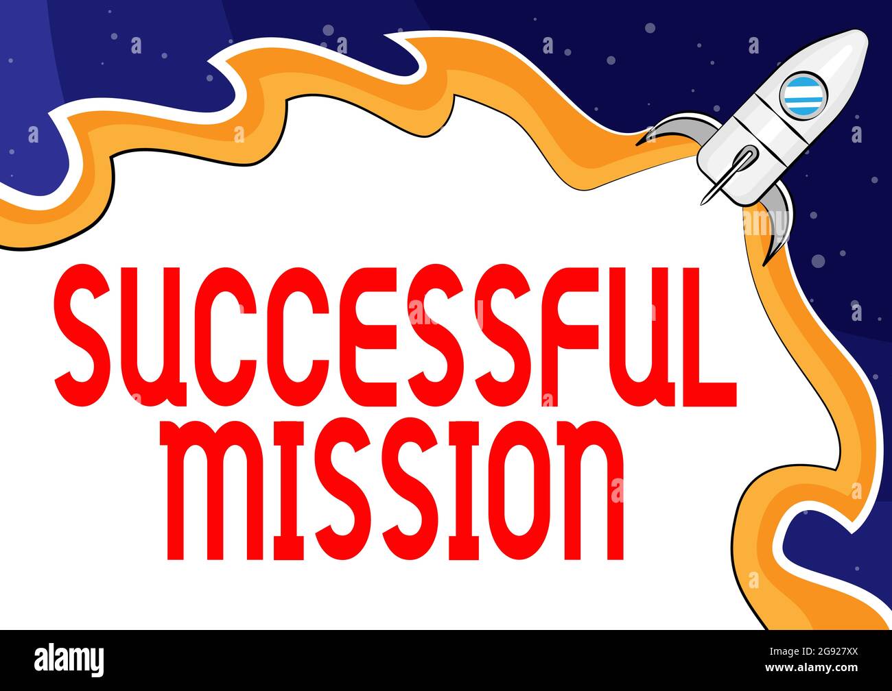 Handwriting text Successful Mission. Business showcase complete ...