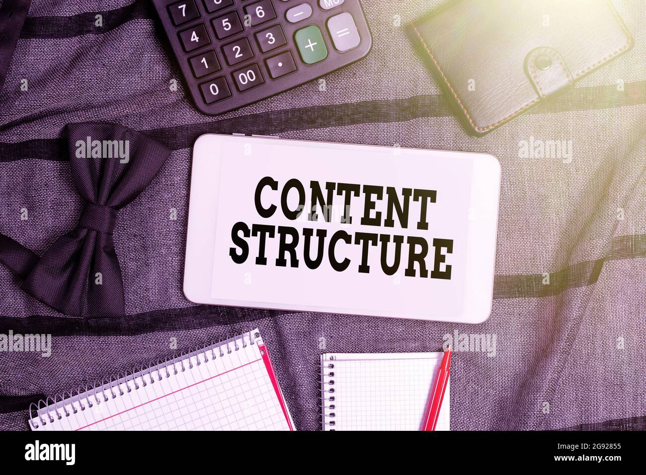 Sign displaying Content Structure. Business concept information that is ...