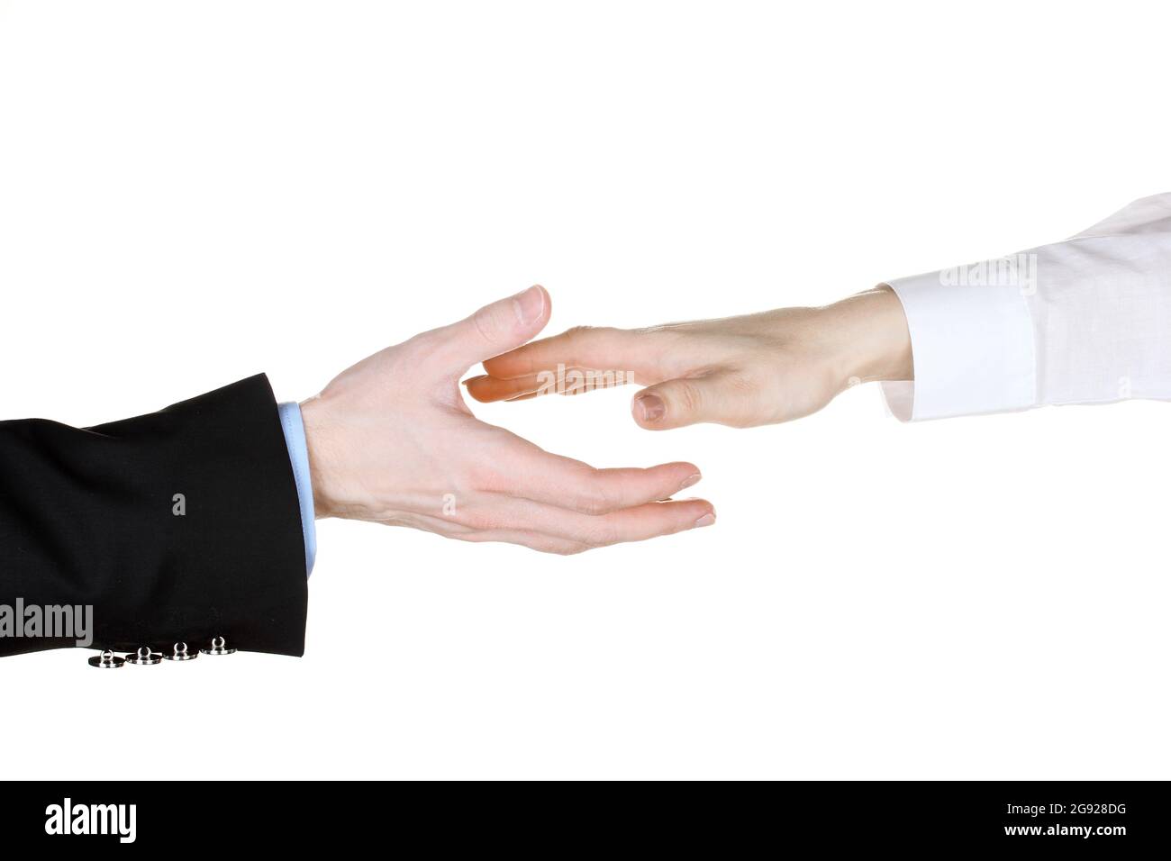 Two hands isolated on white Stock Photo - Alamy