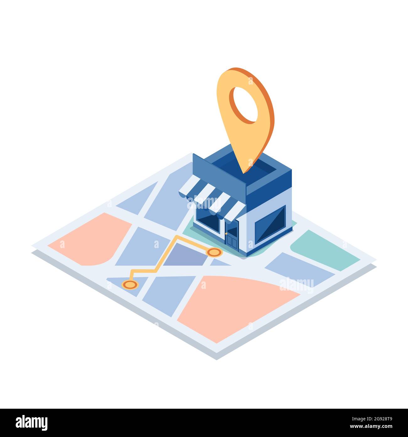 Store locations Stock Vector Images - Alamy