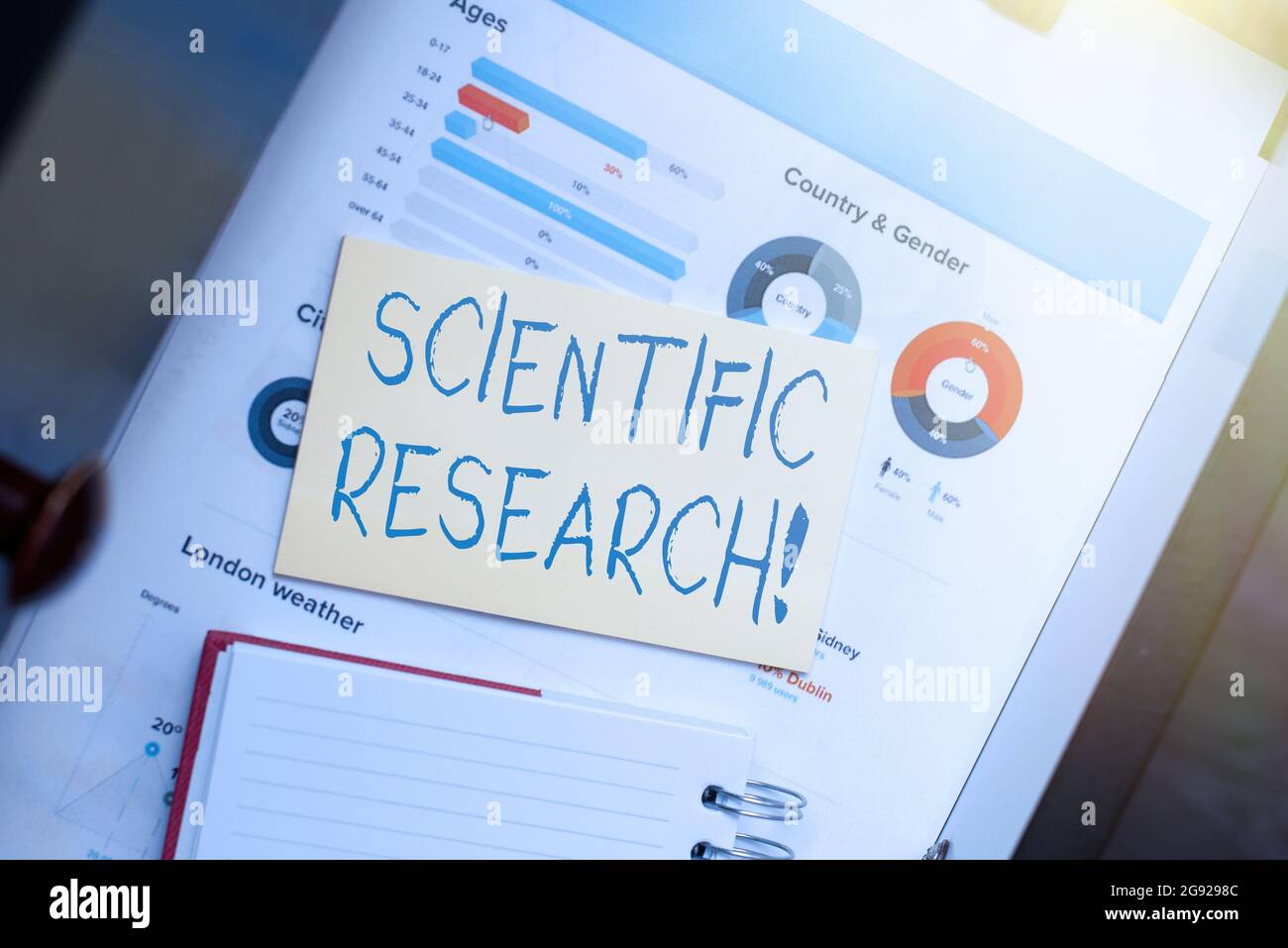 Conceptual caption Scientific Research. Business approach methodical ...