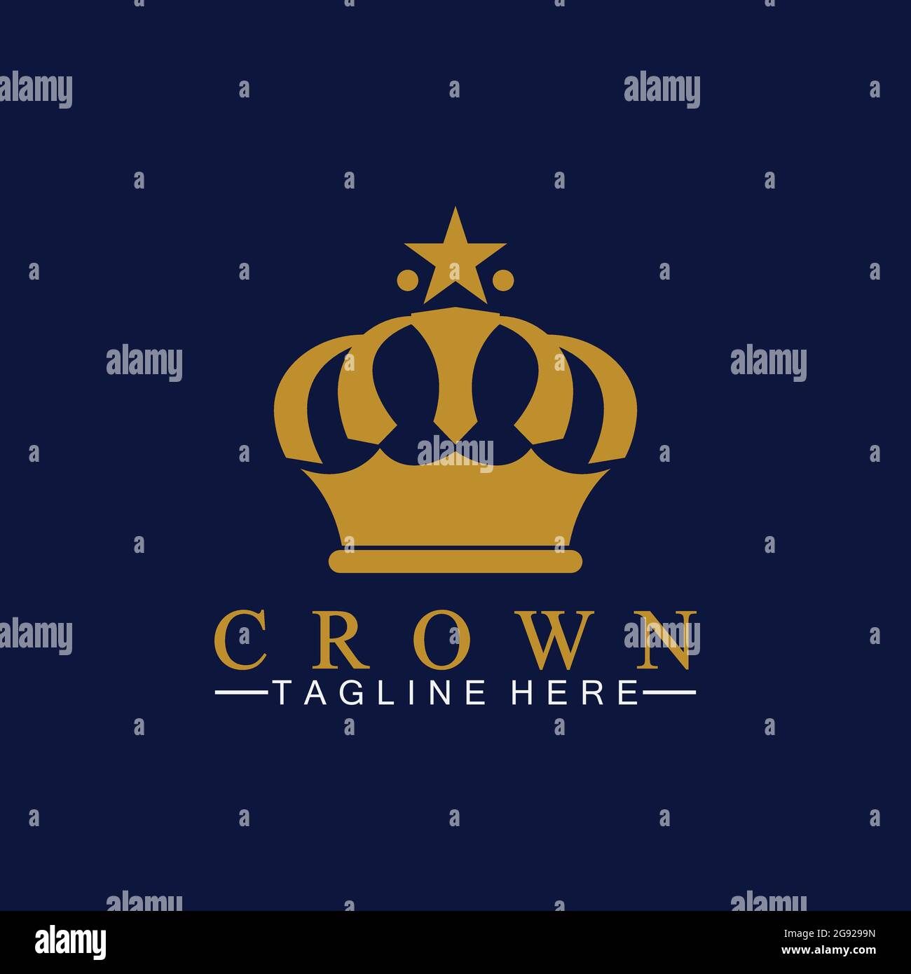 Crown Logo Template vector illustration Stock Vector Image & Art - Alamy