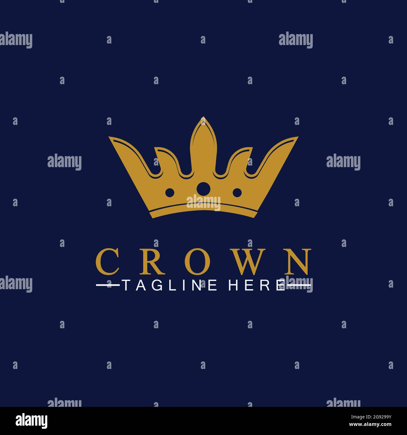 Crown Logo Template vector illustration Stock Vector Image & Art - Alamy