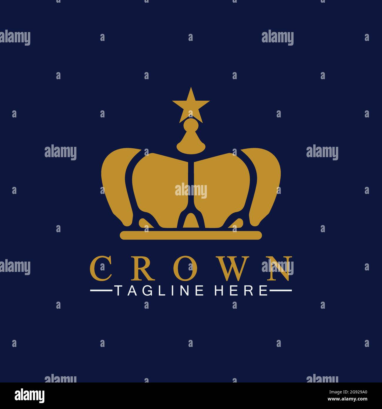 Crown Logo Template vector illustration Stock Vector Image & Art - Alamy