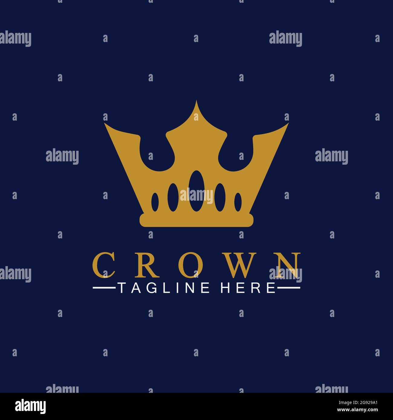 Crown Logo Template vector illustration Stock Vector Image & Art - Alamy