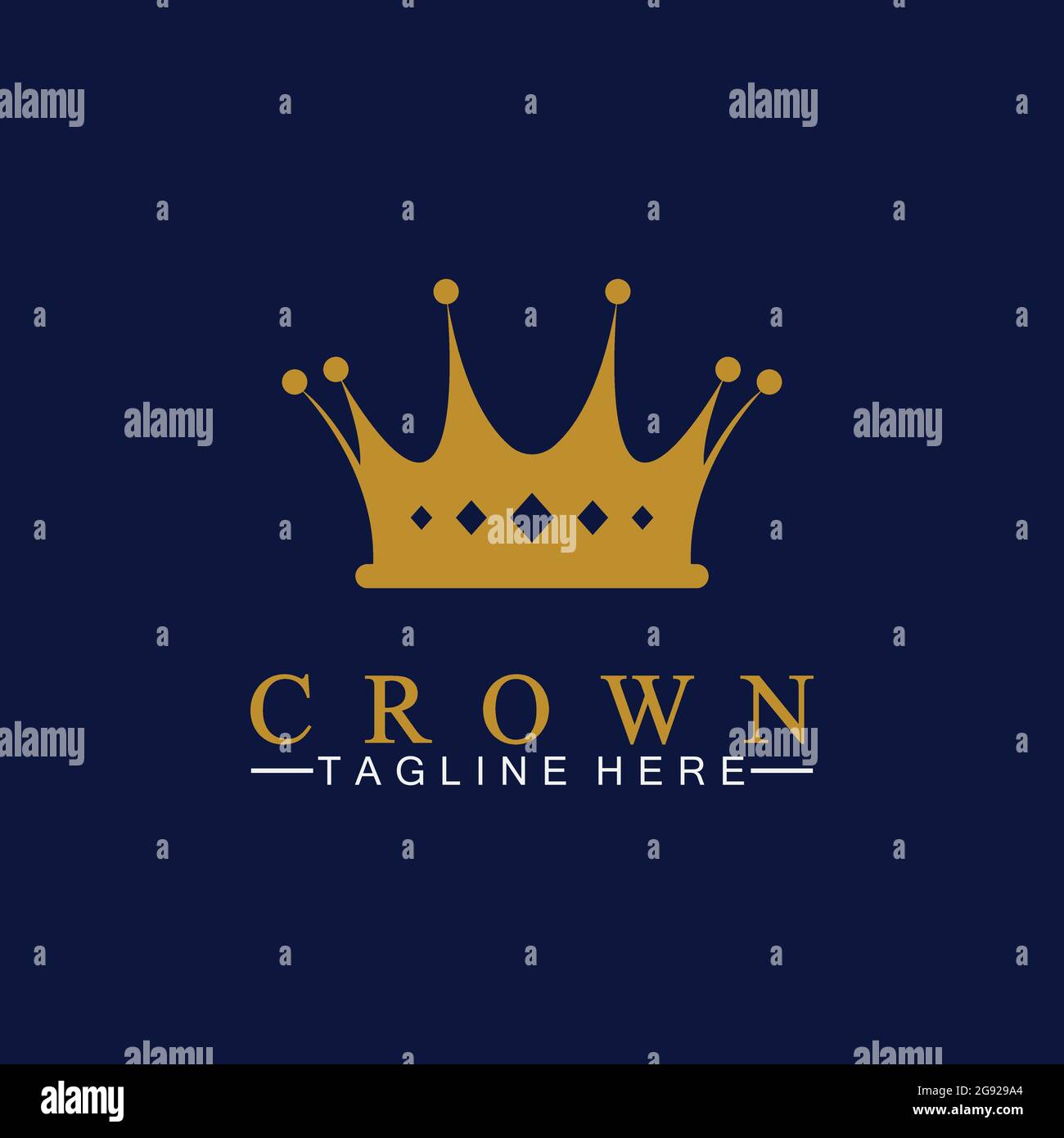 Crown Logo Template vector illustration Stock Vector Image & Art - Alamy