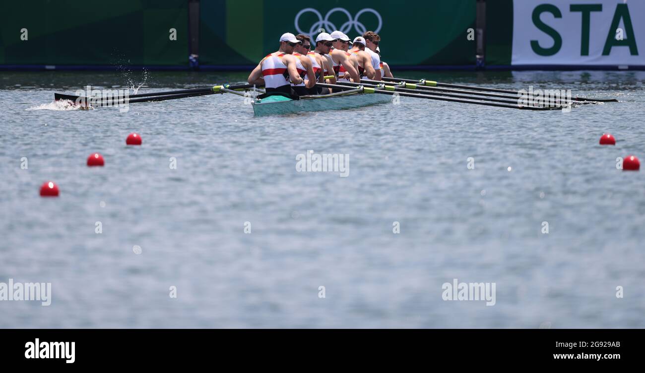 Tokio, Japan. 24th July, 2021. Rowing: Olympics, Preliminaries, Men's ...