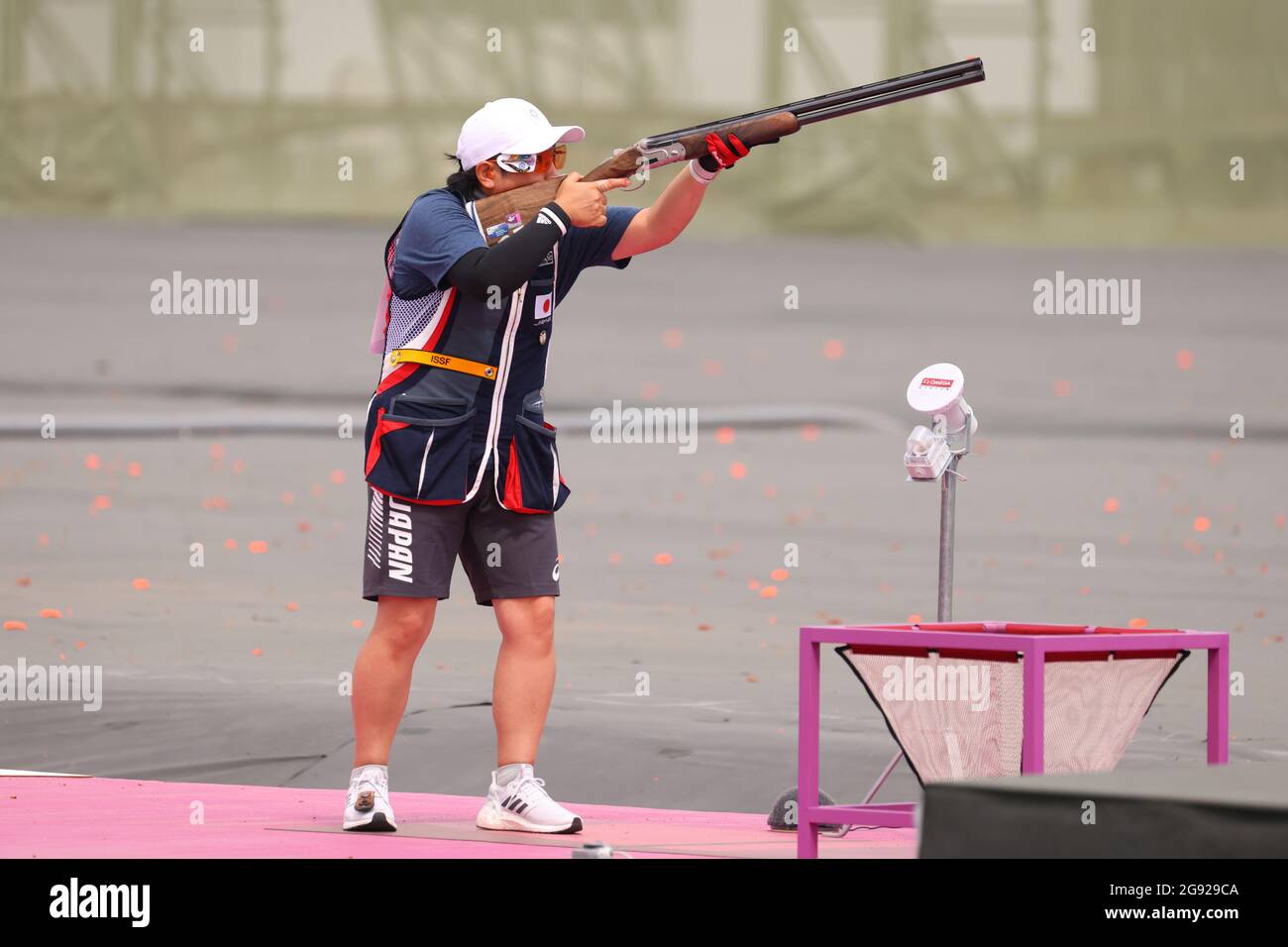 Tokyo, Japan. 24th July, 2021. Naoko Ishihara (JPN) Shooting - Clay ...
