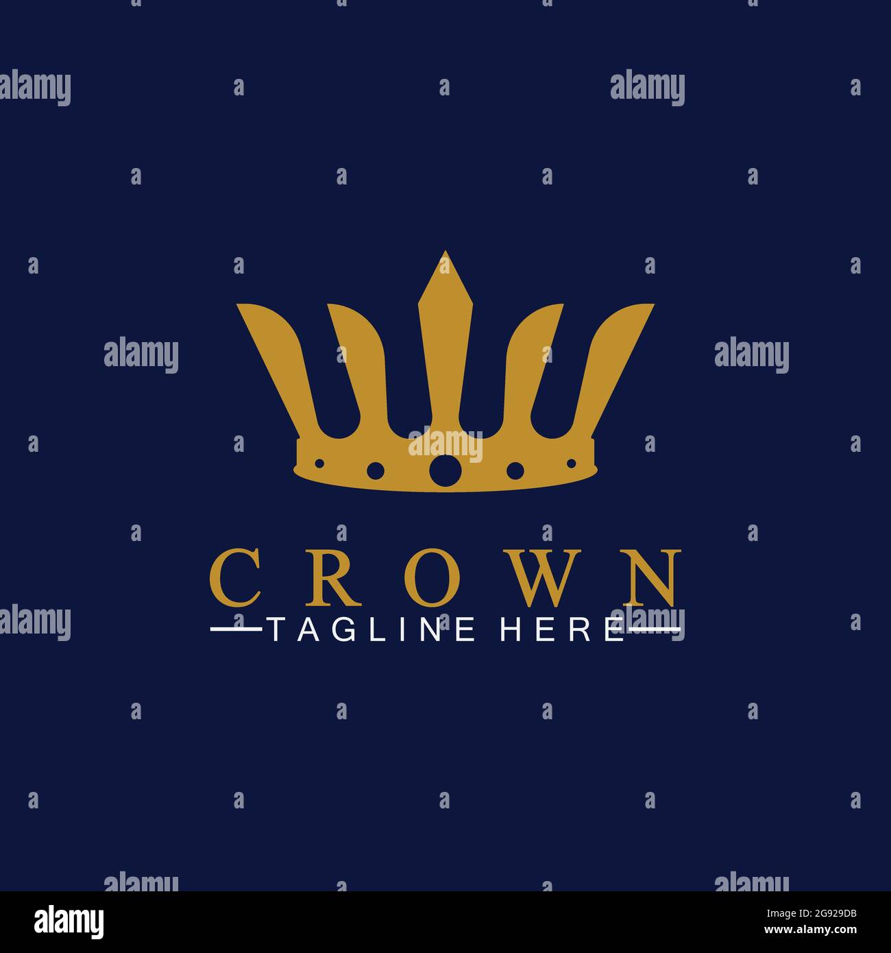 Crown Logo Template vector illustration Stock Vector Image & Art - Alamy