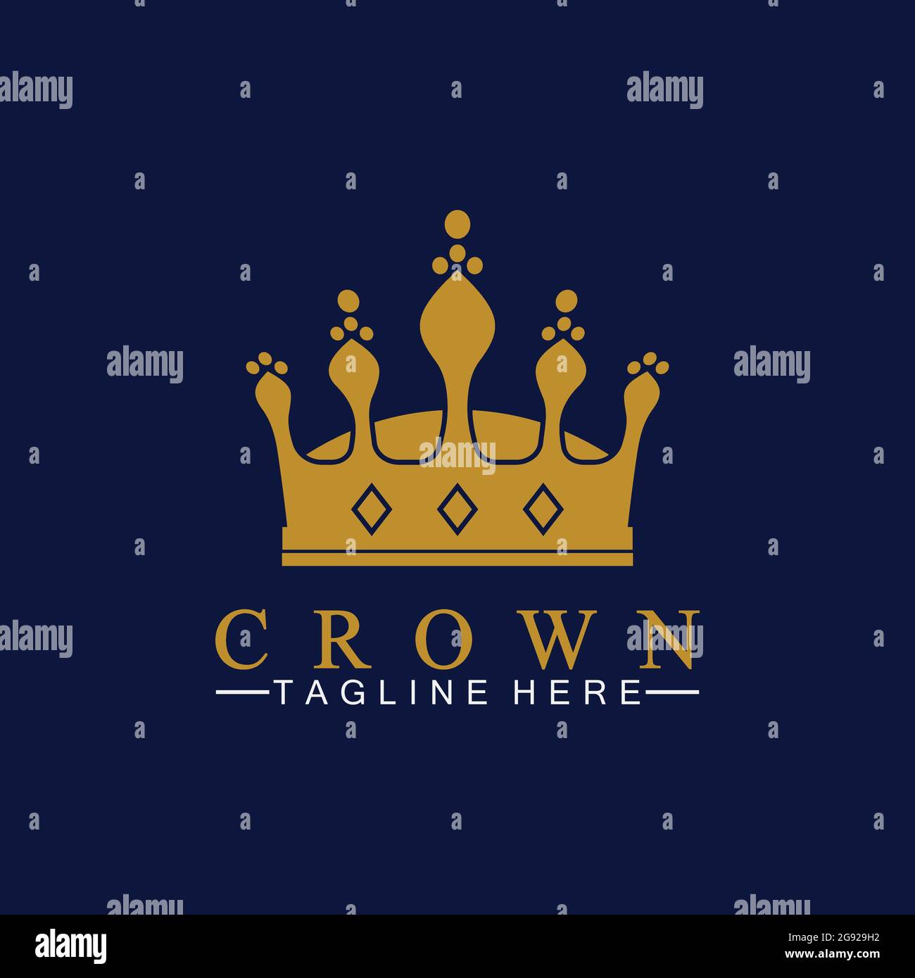 Crown Logo Template vector illustration Stock Vector Image & Art - Alamy