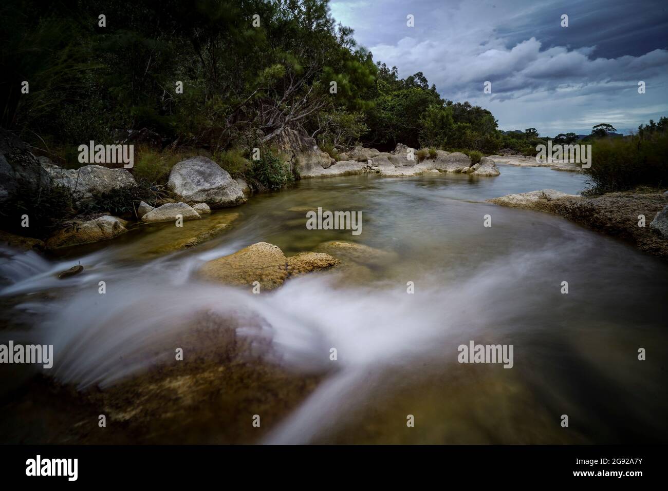 Nice stream in Quang Binh province central Vietnam Stock Photo - Alamy