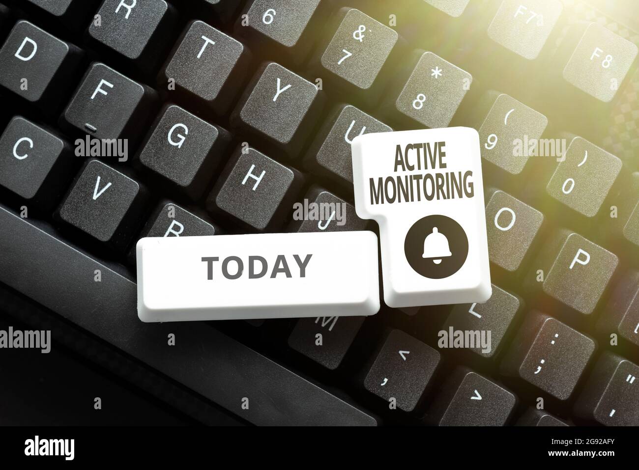 Inspiration showing sign Active Monitoring. Business approach person ...