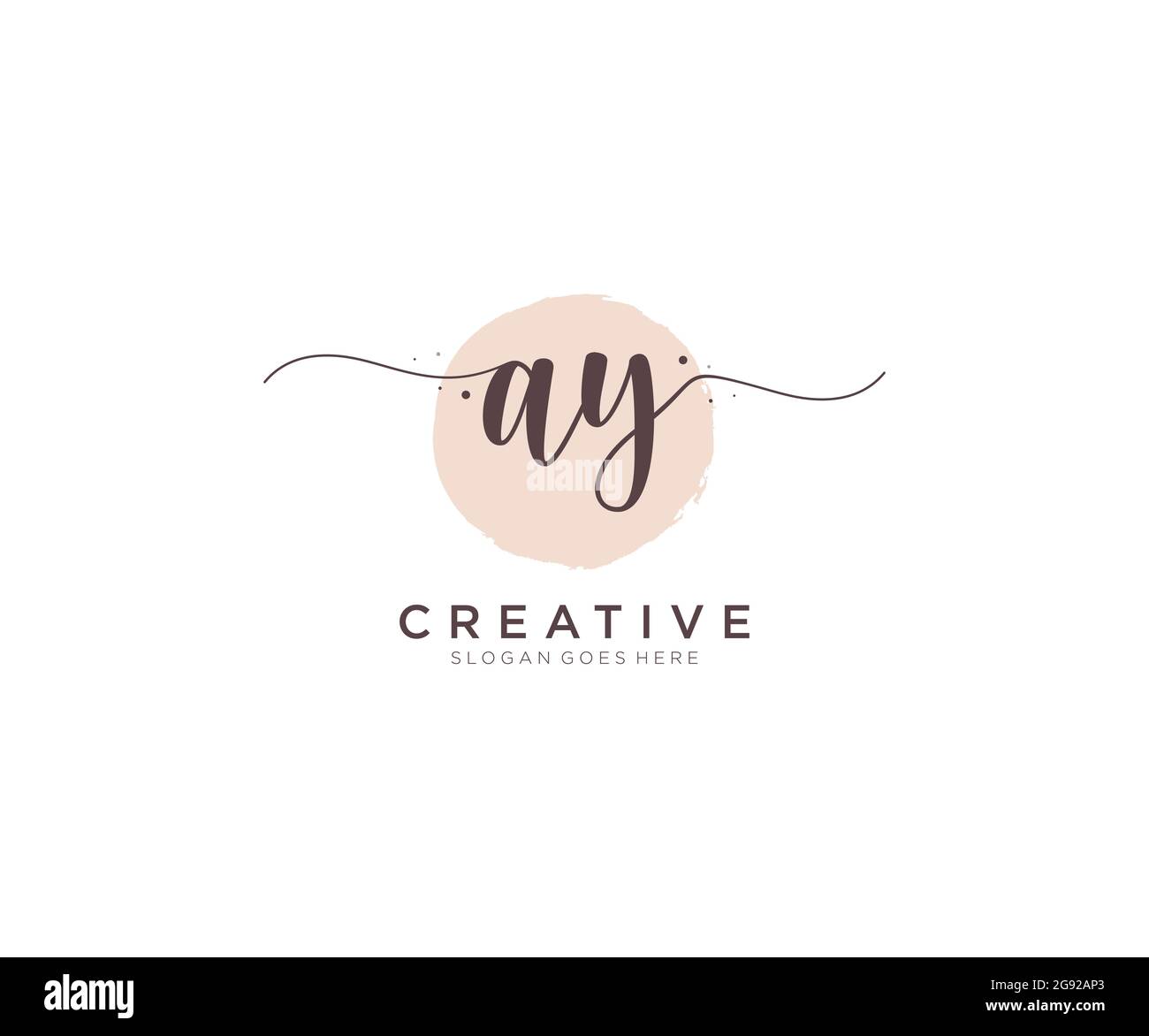 Ay design logo hi-res stock photography and images - Alamy