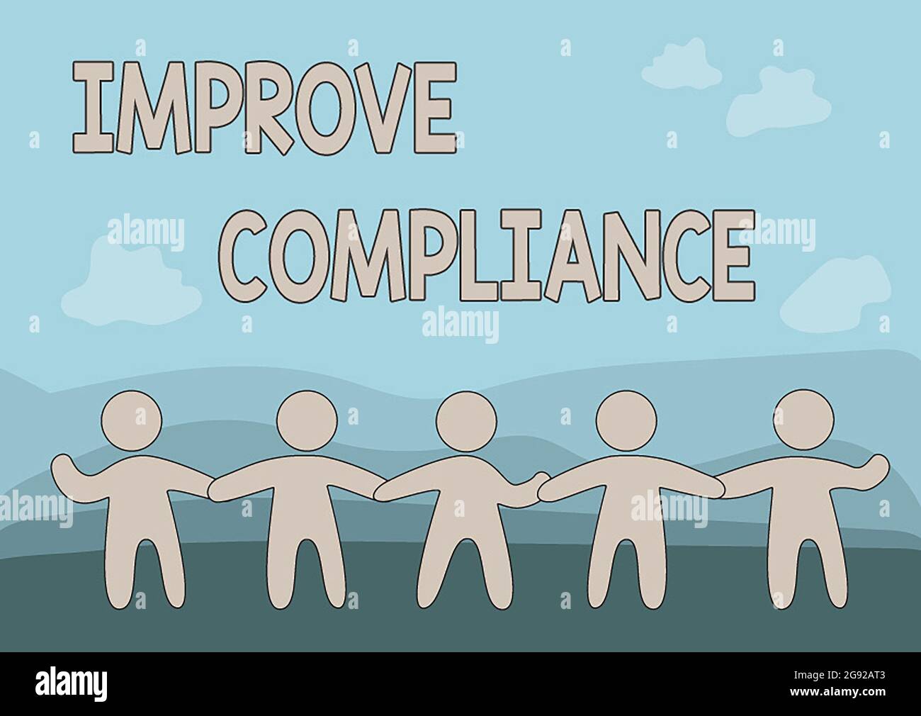 Conceptual display Improve Compliance. Word for action or fact of ...