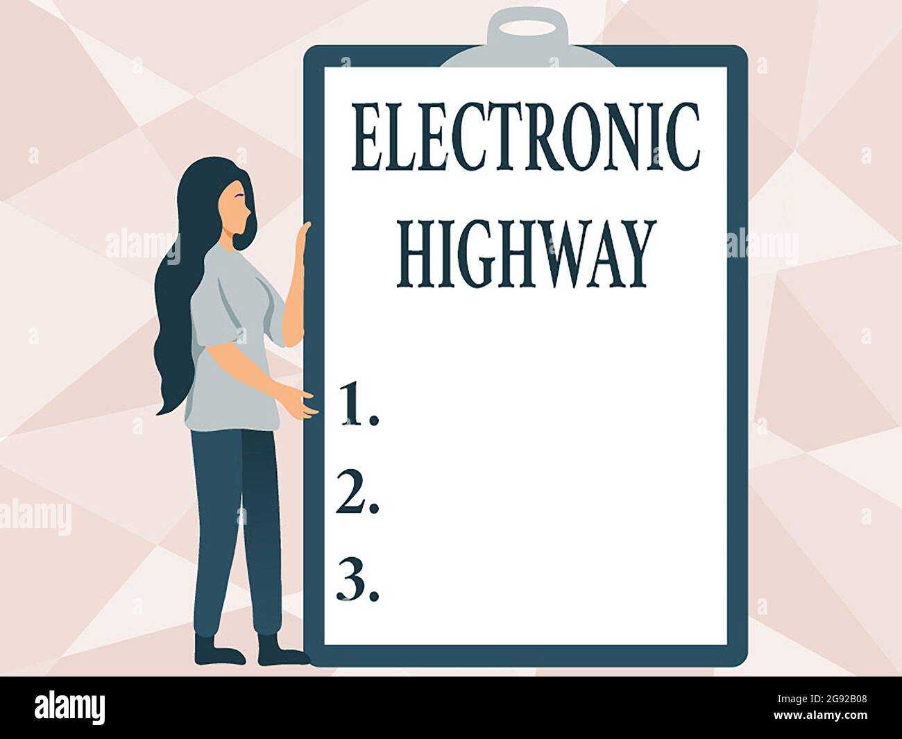 Hand writing sign Electronic Highway. Business approach Digital ...