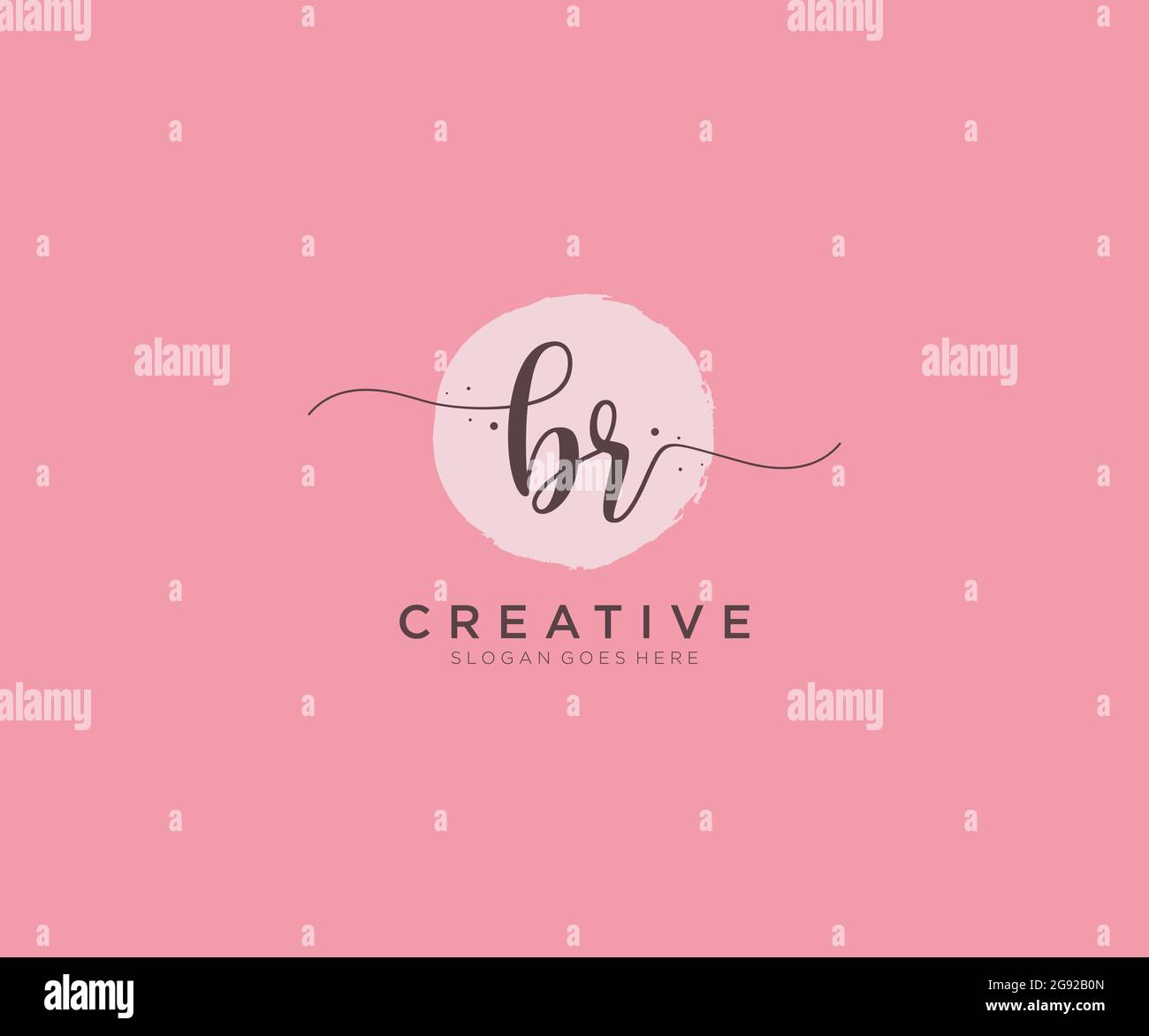 Br initials logo hi-res stock photography and images - Alamy