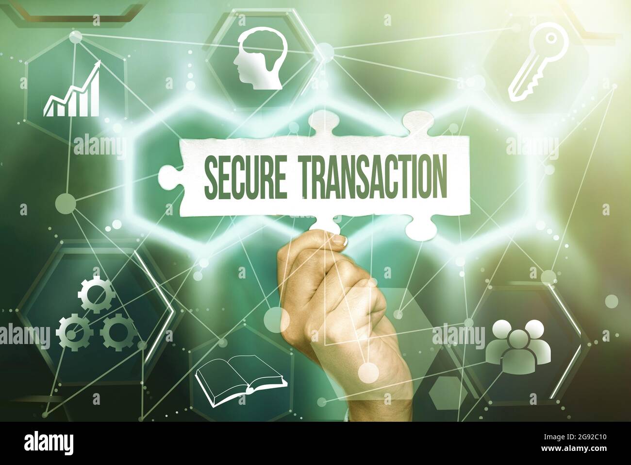 Text sign showing Secure Transaction. Word for a transaction intended ...