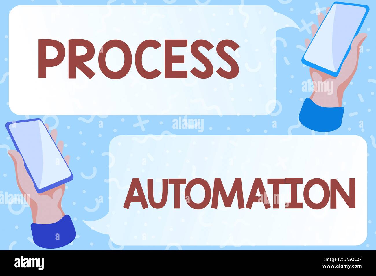 Writing displaying text Process Automation, Business concept the use of digital technology to ...