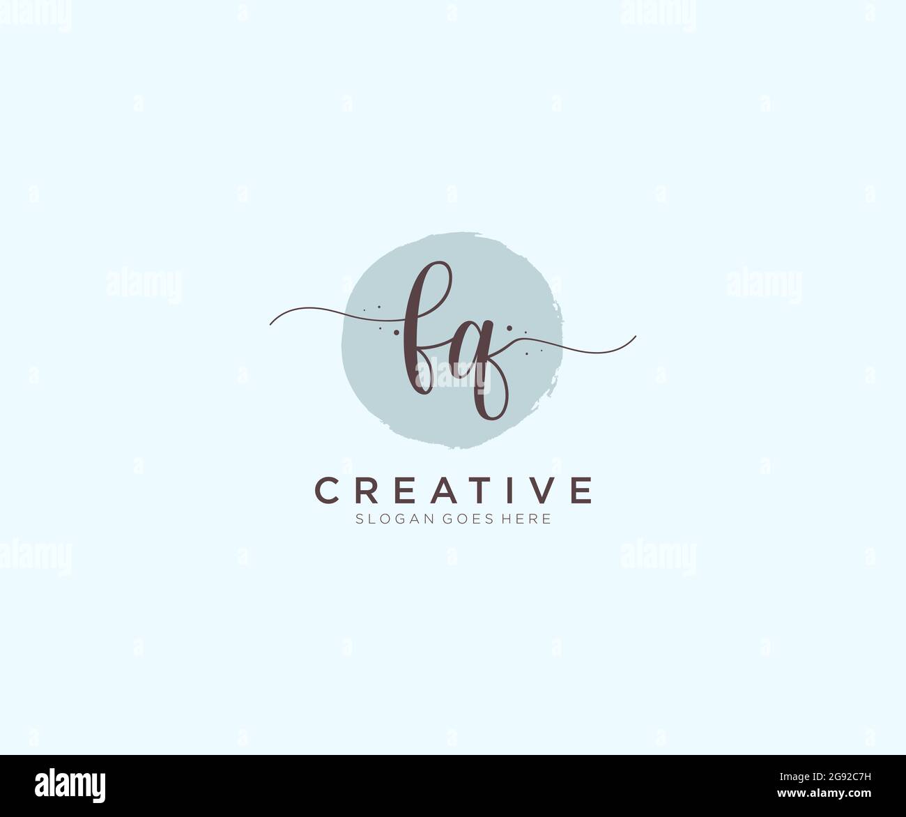 Fq initials logo hi-res stock photography and images - Alamy
