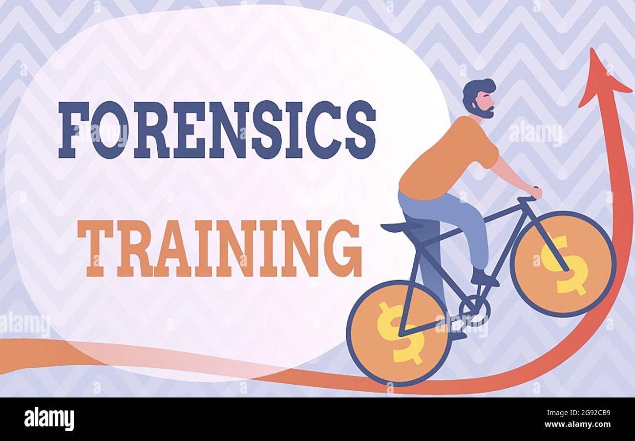 Conceptual caption Forensics Training, Word Written on scientific ...