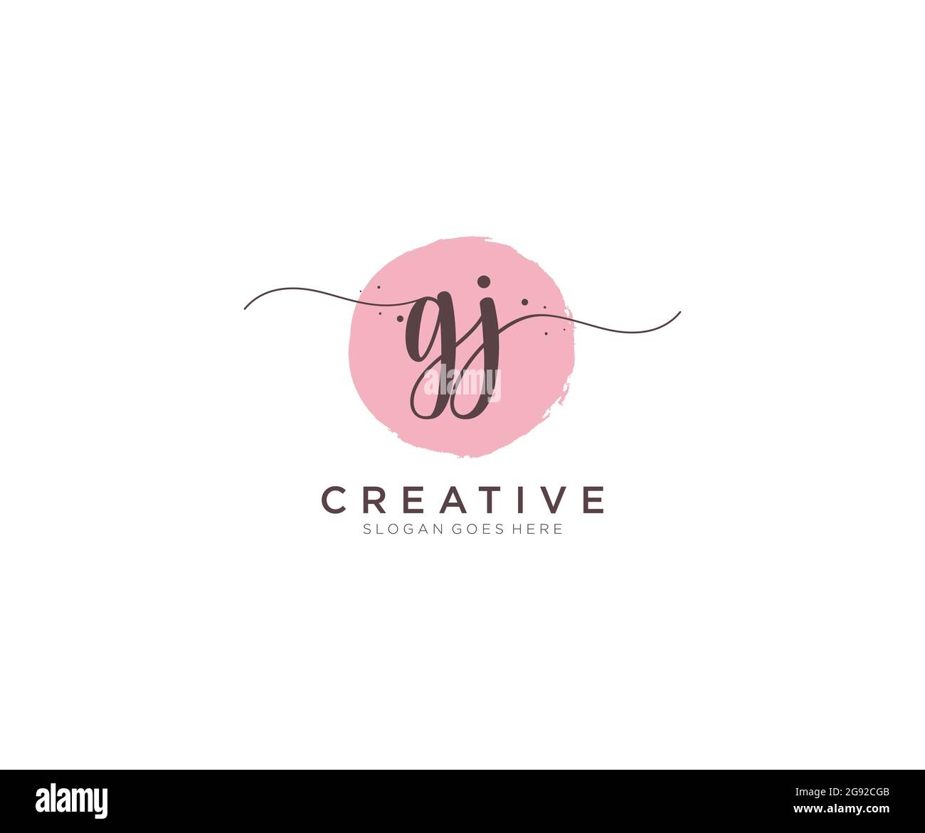 Gj initials logo hi-res stock photography and images - Alamy