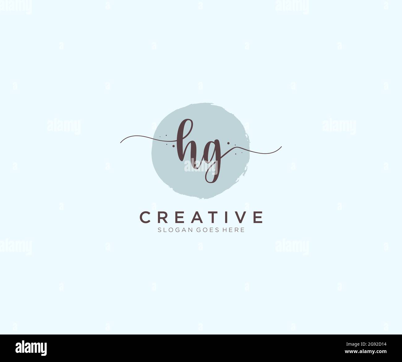 Hg initials logo hi-res stock photography and images - Alamy