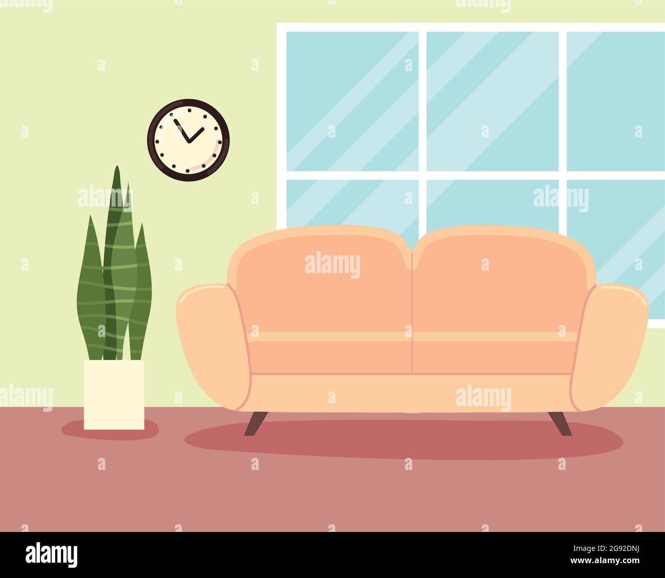 home couch window Stock Vector Image & Art - Alamy