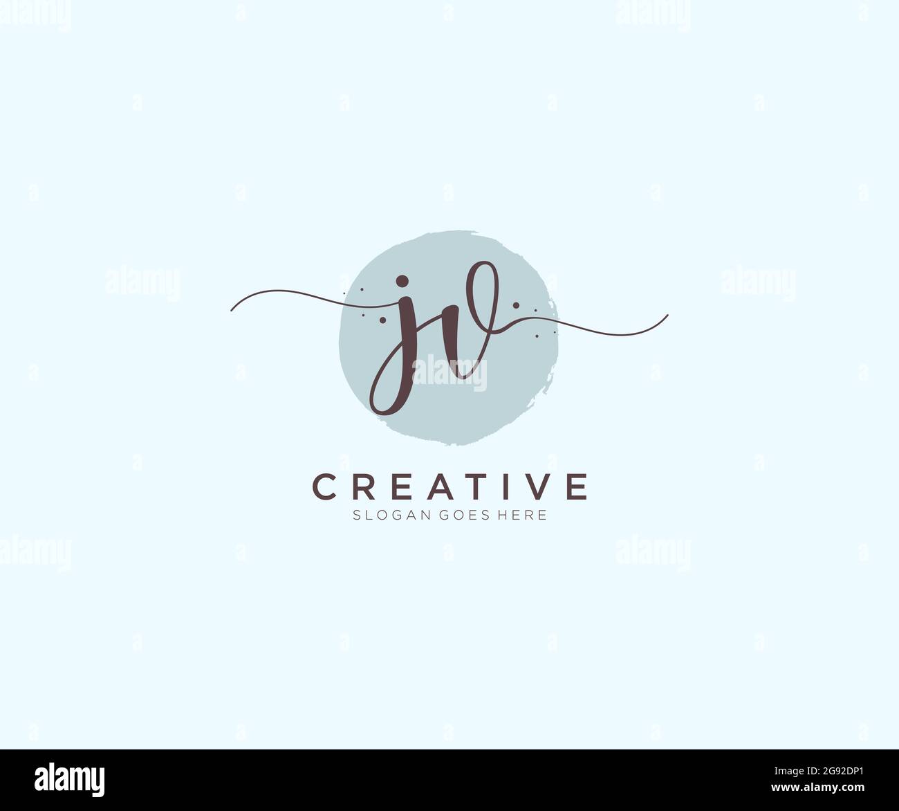 Jv initials logo hi-res stock photography and images - Alamy