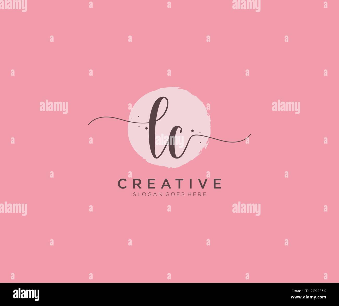 Lc initials logo hi-res stock photography and images - Alamy