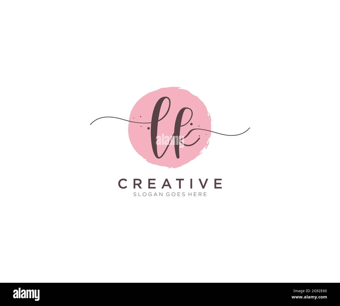 LK Feminine logo beauty monogram and elegant logo design, handwriting logo of initial signature ...