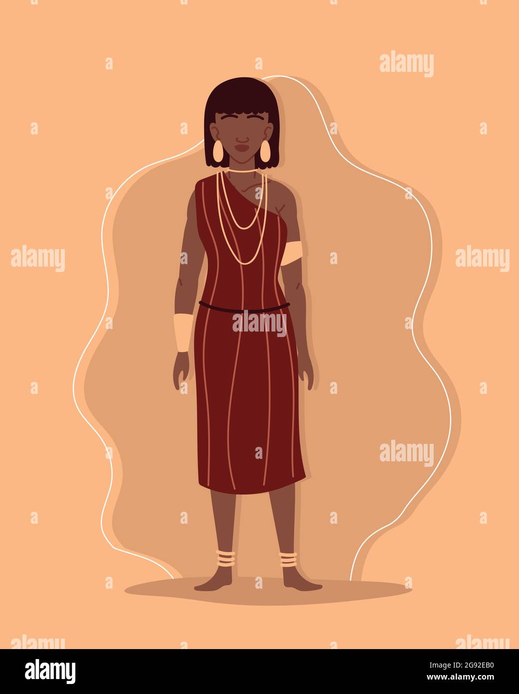 Aborigine woman Stock Vector Images - Alamy