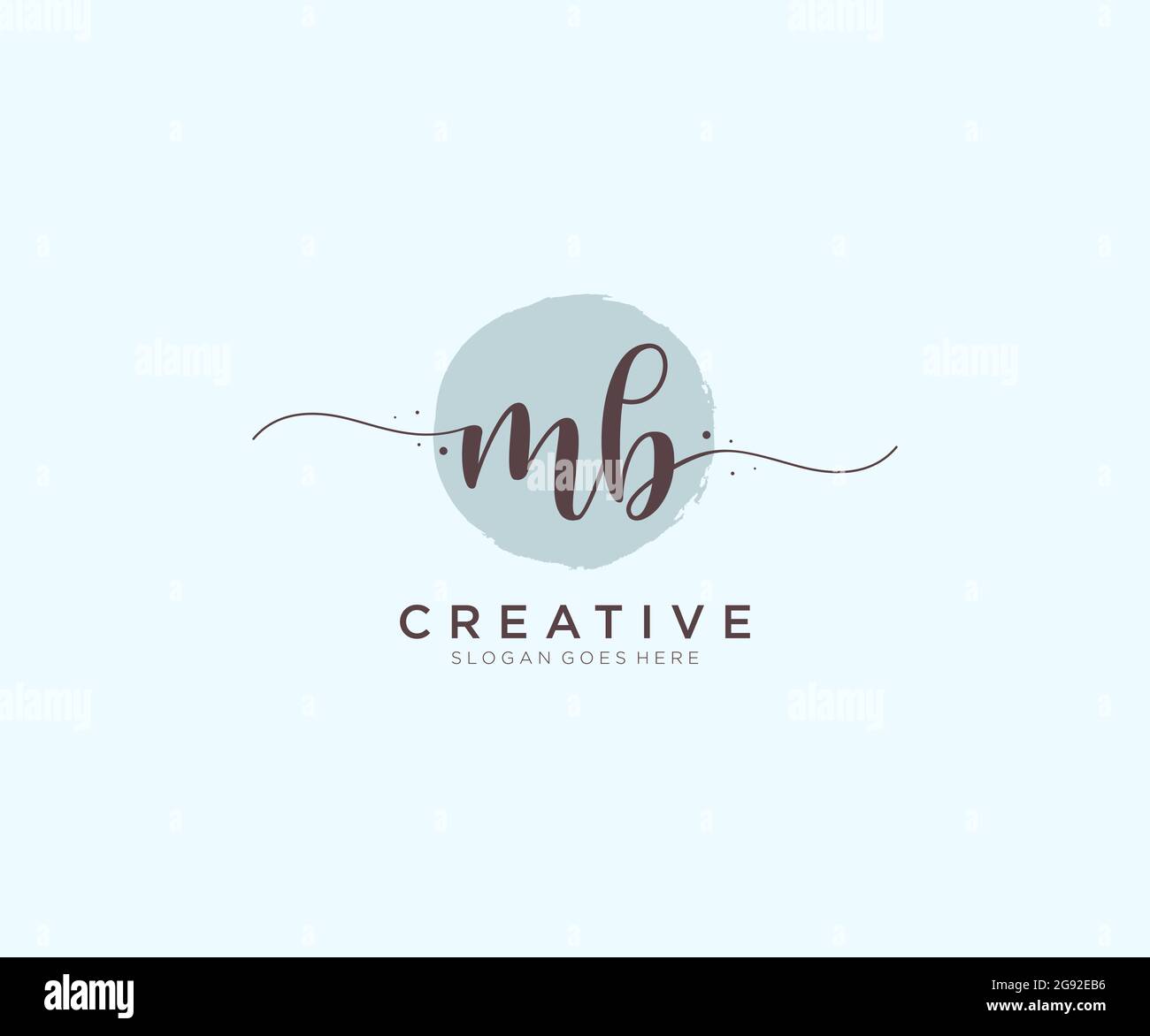 Mb initials logo hi-res stock photography and images - Alamy