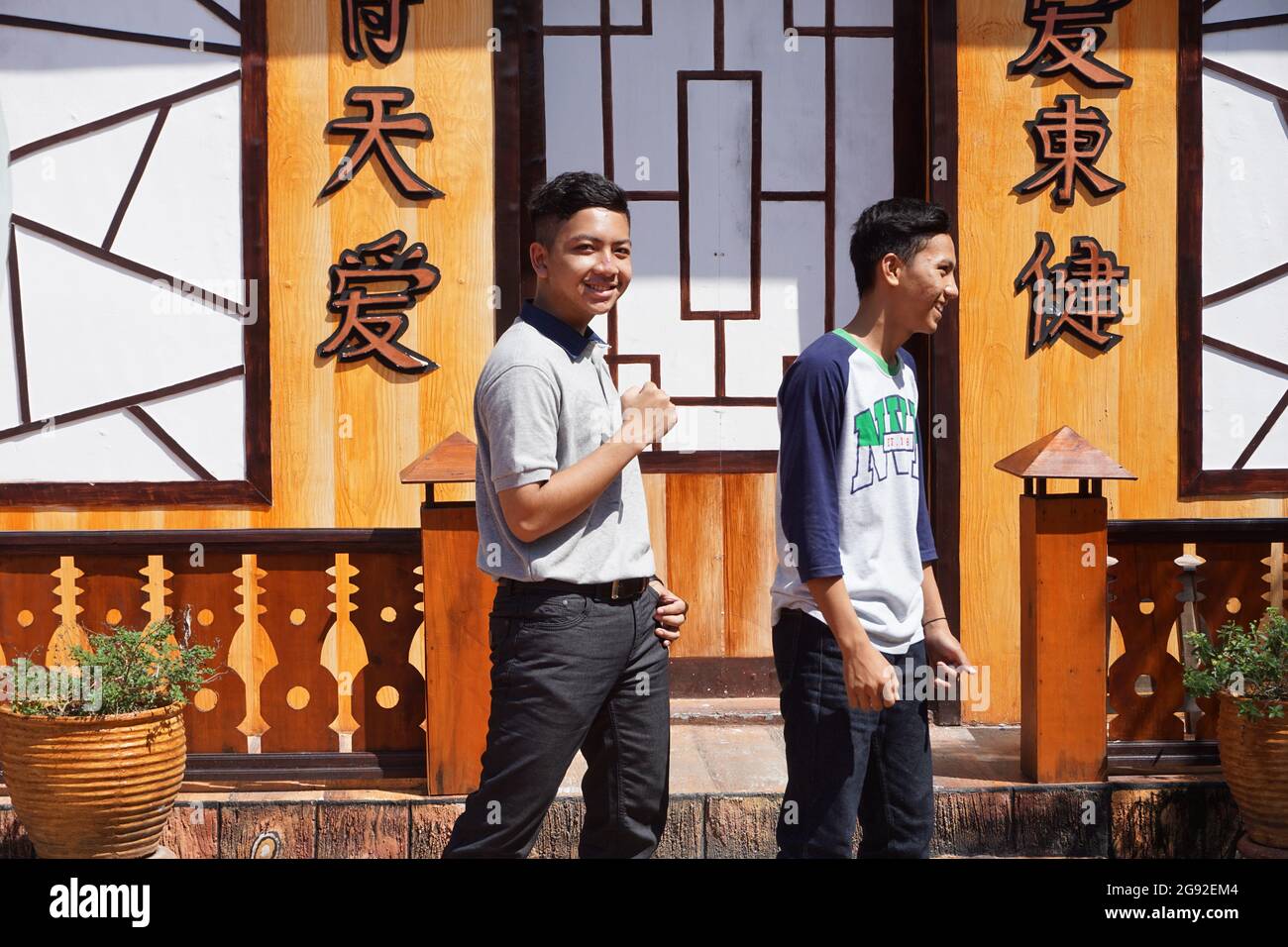 The beautiful Muslim woman is spending a holiday on Korea fantasy, East ...